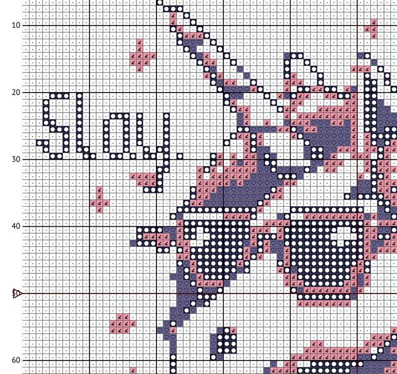 Slay Unicorn Easy to Follow 3 Color Printable PDF Cross Stitch Guide - Etsy