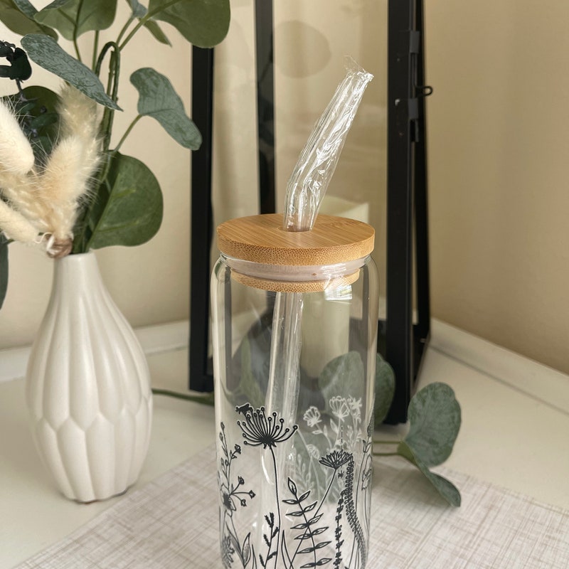 Bamboo Glass Tumbler - Etsy