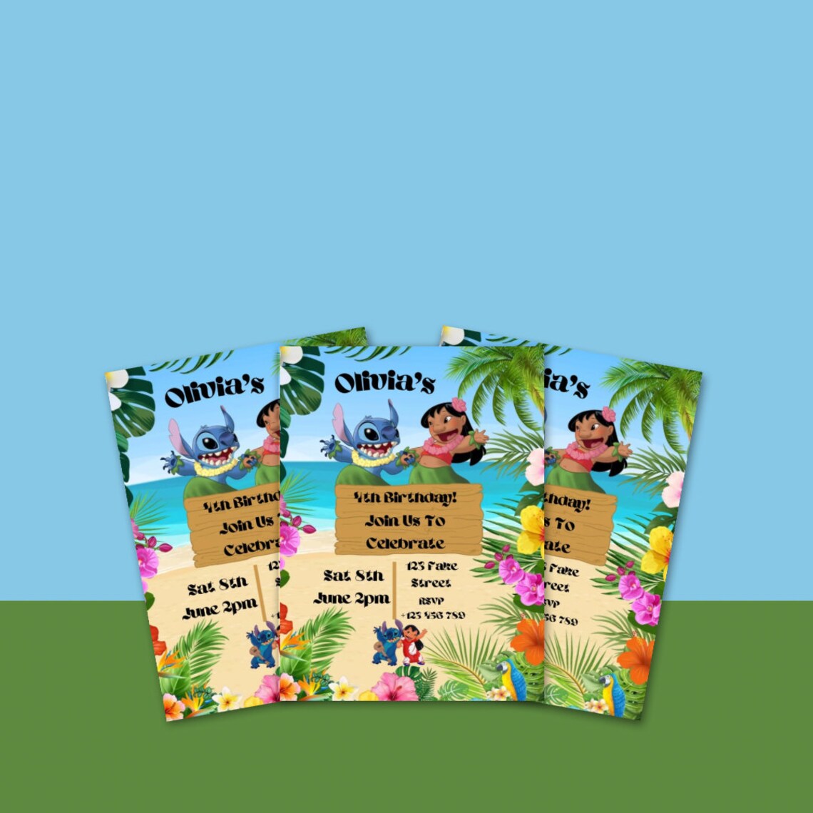 Editable Stitch Invitation, Stitch Birthday Invitation, Printable ...