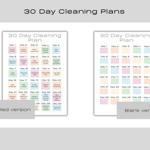 Editable Cleaning Schedule Bundle and to Do Lists, Printable Ultimate ...