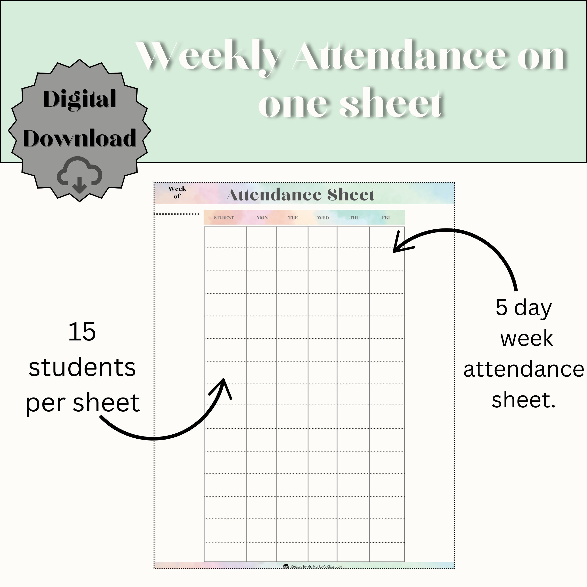 Lesson Plan Template, Lesson Planner Printable, Homeschool Teacher ...