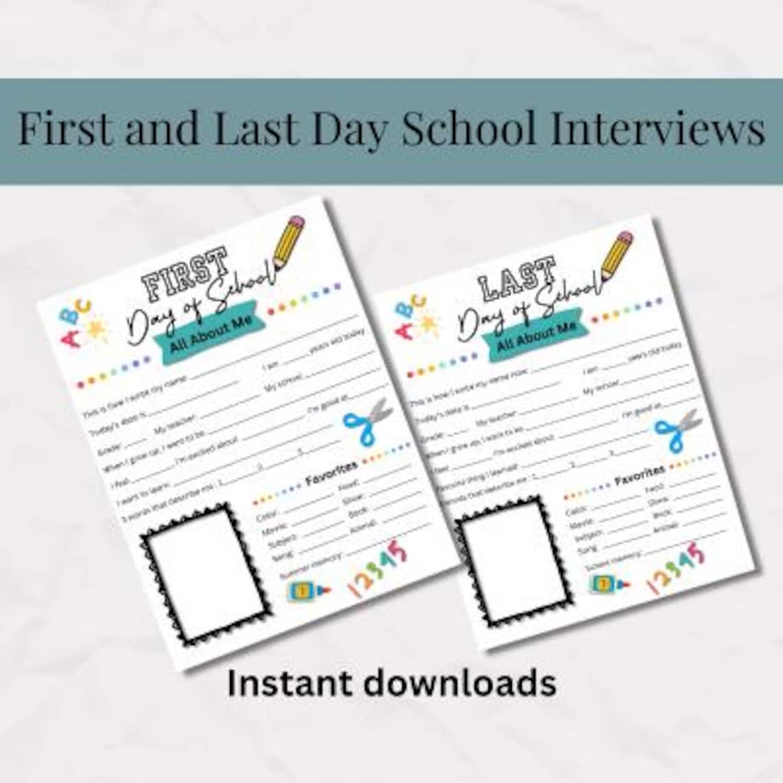 Back to School Printable, Back to School Questionnaire, School ...