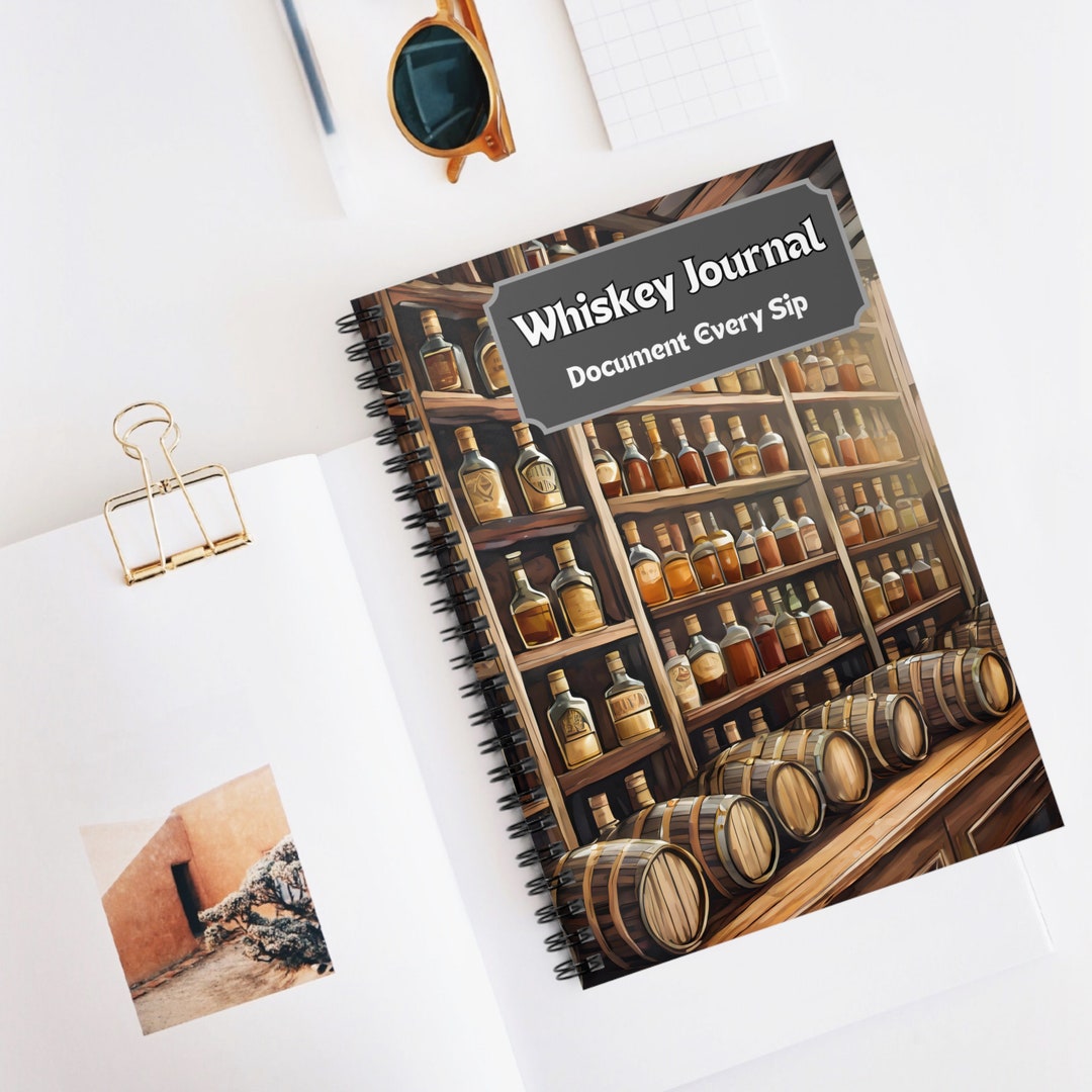 Whiskey Journal, Whiskey Tasting Notebook, Log Book, Whiskey Gift ...