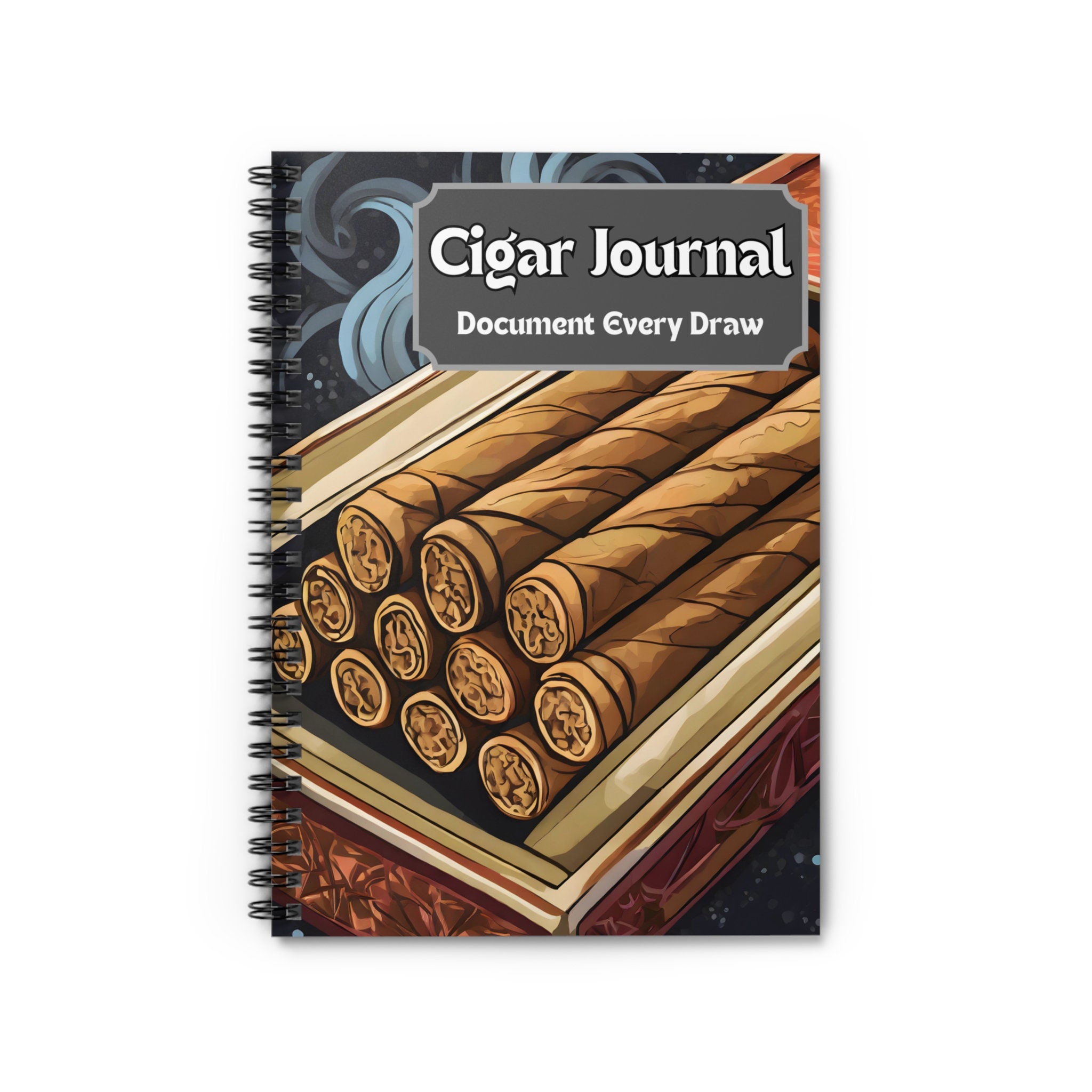 Cigar Journal, Cigar Tasting Notebook, Log Book, Cigar Gift, Spiral ...
