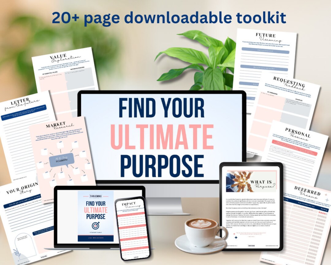 Find Your Purpose Workbook | Immediate Download, Guided Journal & Exercises, Align Your Gifts ...