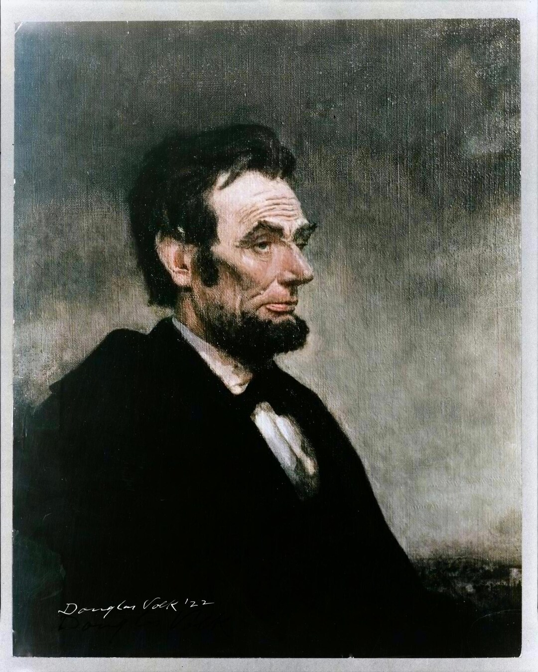 Abraham Lincoln Art Print - Vintage 1922 Douglas Volk Painting ...
