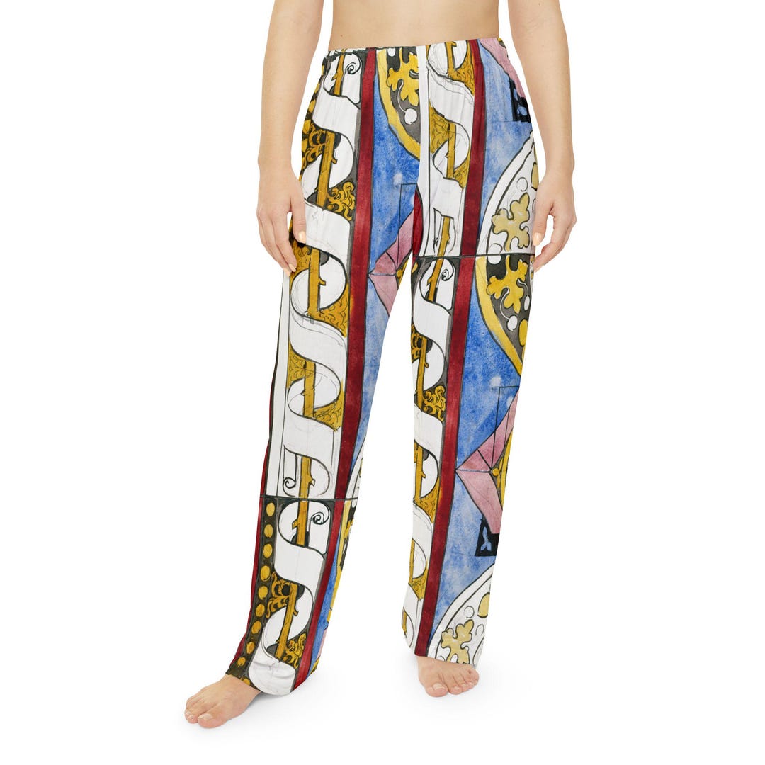 Vintage French Women's Pajama Pants, Cozy Pjs With Prosper Lafaye ...