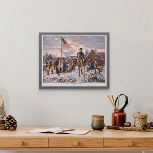 George Washington at Valley Forge Art Print: American History Wall Art ...