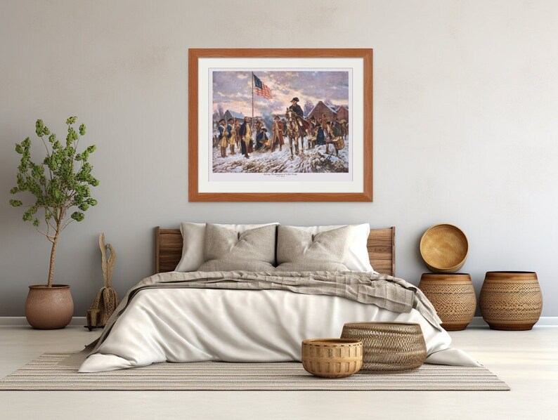 George Washington at Valley Forge Art Print: American History Wall Art ...