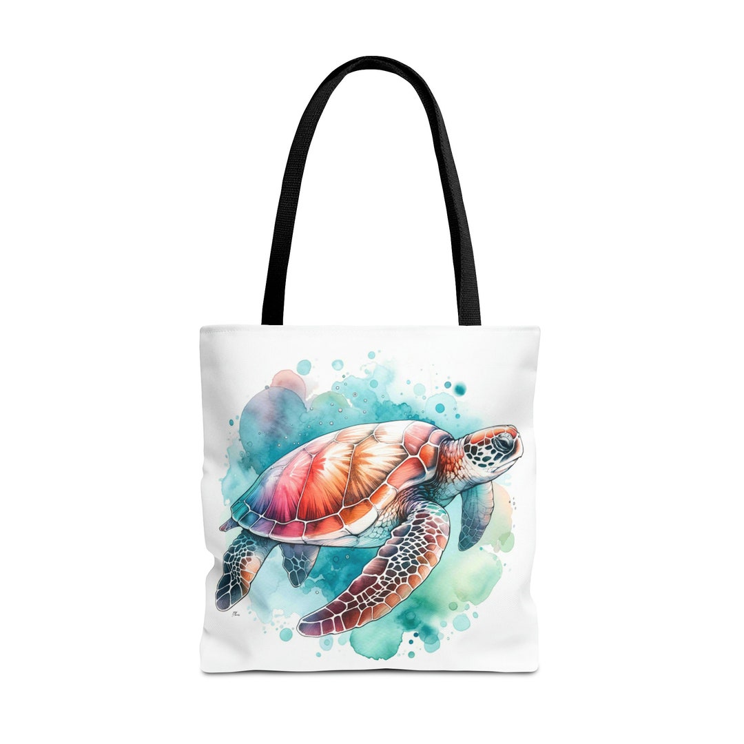 Tote Bag AOP, Oceanic Grace: Sea Turtle Voyage - Etsy