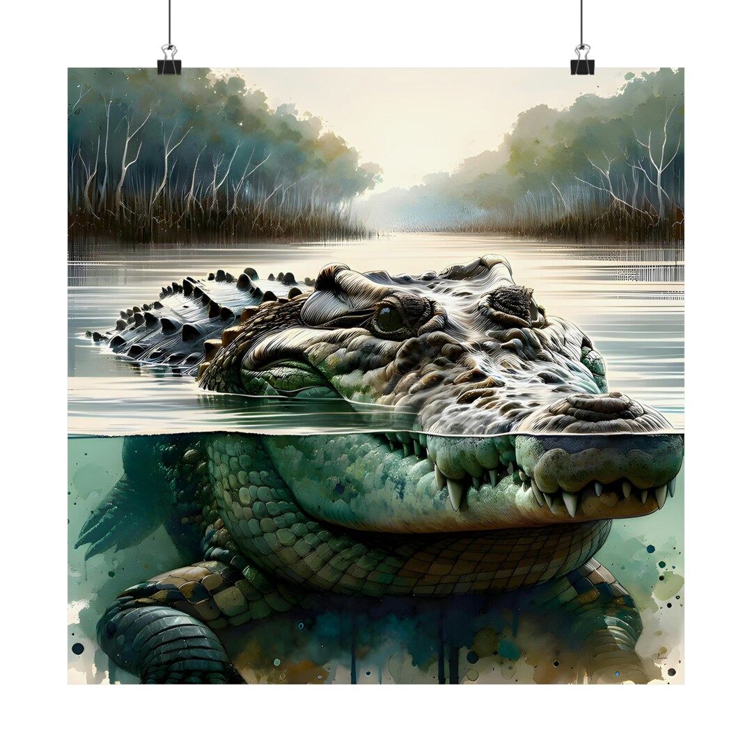 Matte Vertical Posters Majestic Sentinel of the Estuary: Saltwater ...