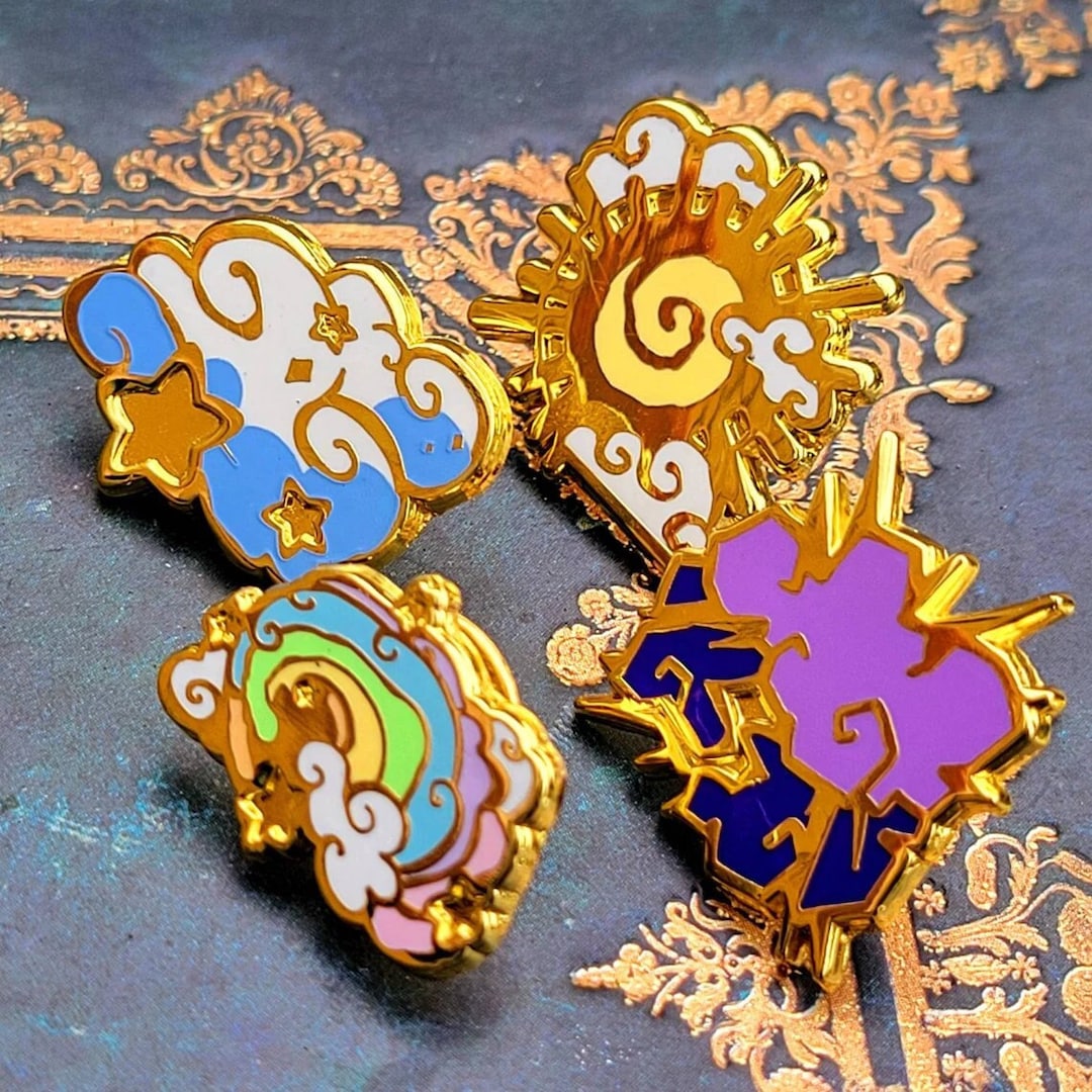 Soaring Skies MINI FILLER PINS - Thunder Storm, Starry Cloud, Sun ...