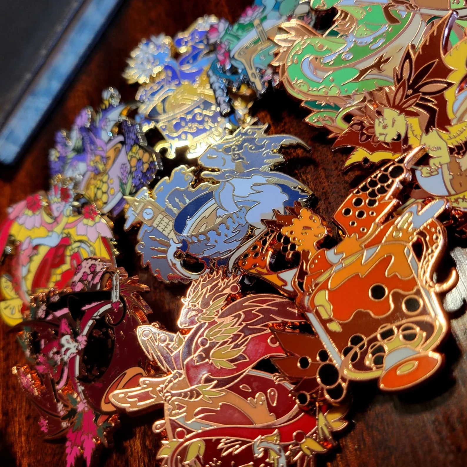Masala Chai Dragon - Enamel Pin - Tea Dragon - Etsy