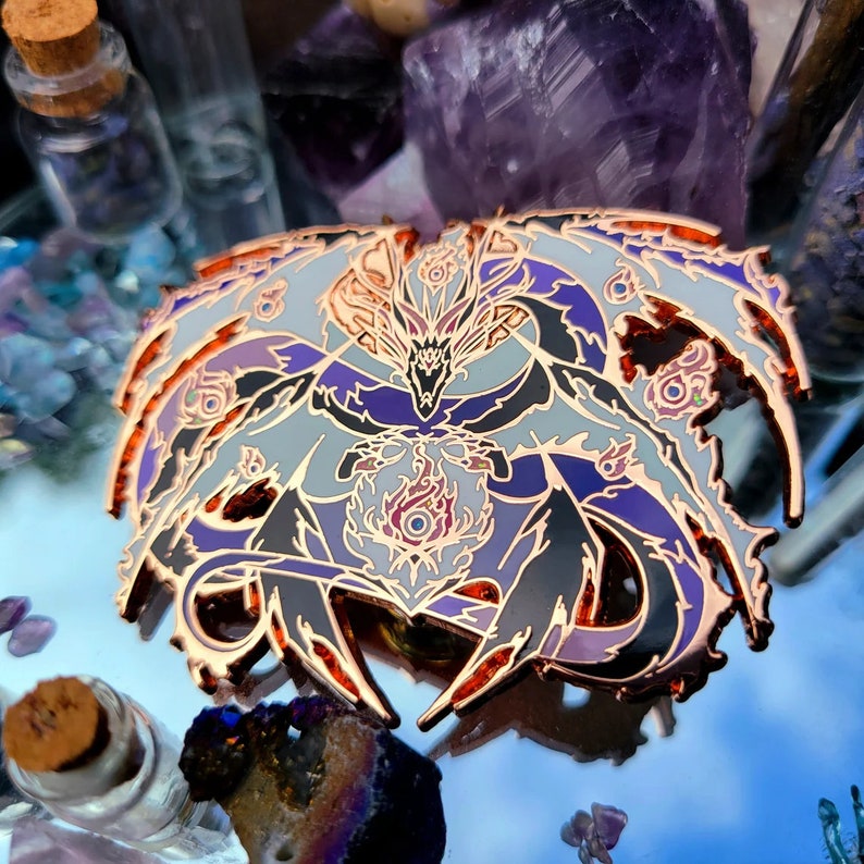 Spirit Soul Elemental - Dragon Enamel Pins - Spirit Ghost Life Soul ...