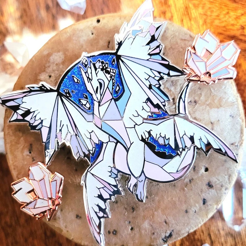 MINI PINS DE RELLENO DE CRISTAL MINERALES - Cuarzo cristal, Labradorita ...