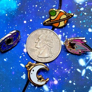 Space Star MINI FILLER PINS - Galaxy, Shooting Star, Planet, Starry ...