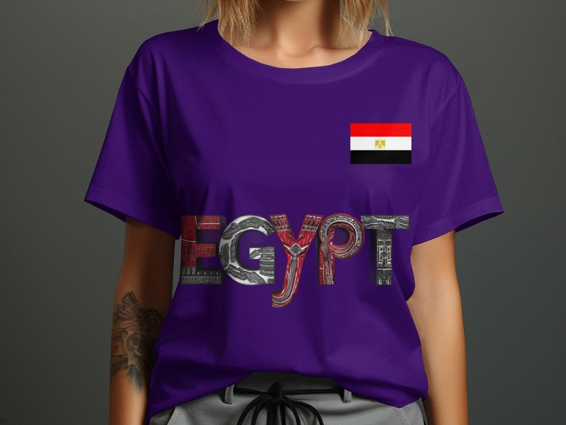 Egypt Flag T-shirt, Heritage Design, Egyptian Pride Tee - Etsy