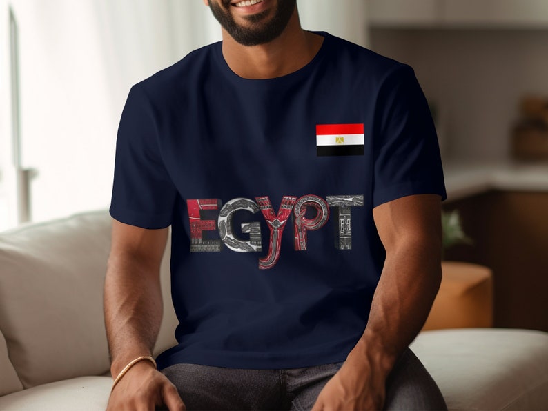 Egypt Flag T-shirt, Heritage Design, Egyptian Pride Tee - Etsy