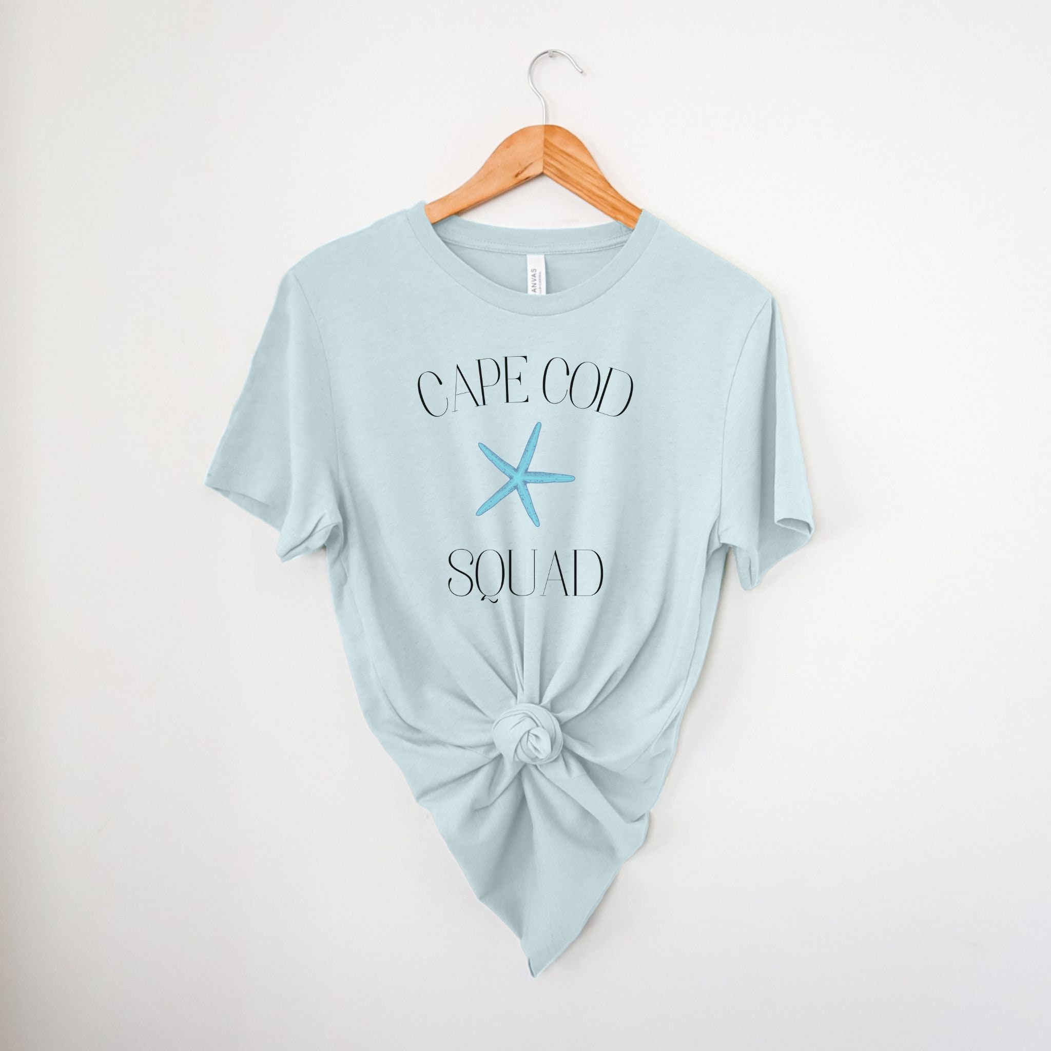 Cape Cod Squad Tee for Her, Women's Cape Cod T-shirt, Pastel Cape Cod ...