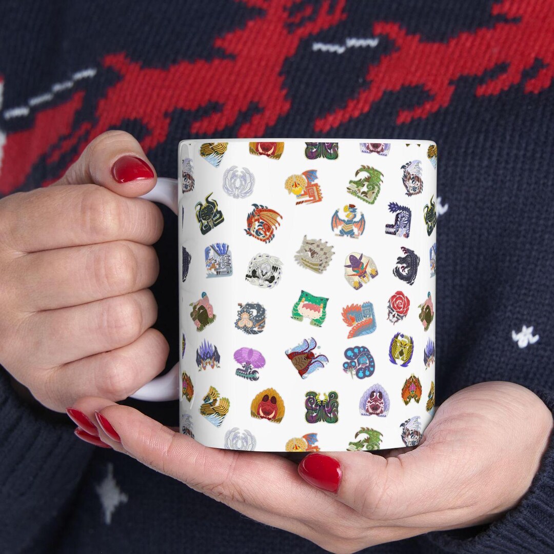 Monster Hunter Wilds Ceramic Mug, Gamer Coffee Cup, Video Game Lover ...