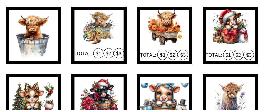 Highland Cow Box - Etsy