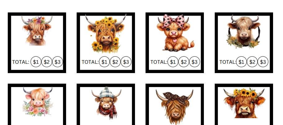 Highland Cow Box - Etsy