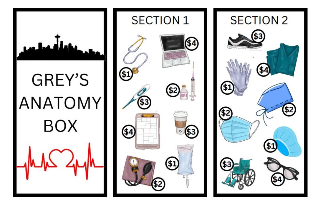 GREY'S ANATOMY BOX - Etsy