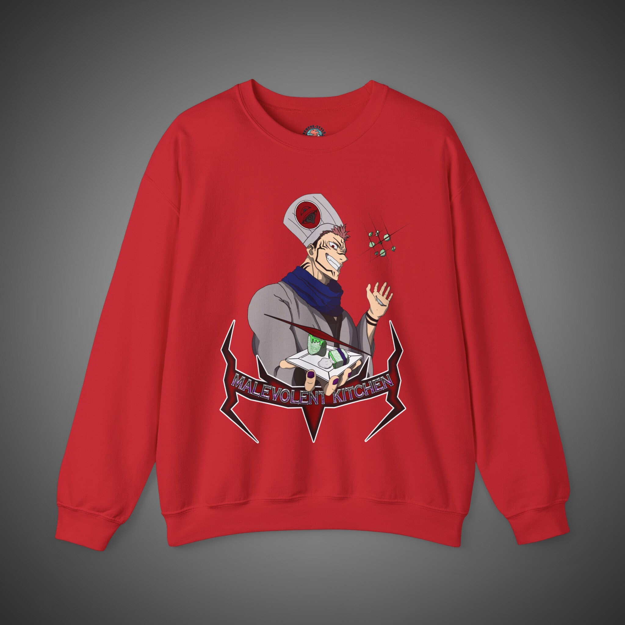 Sukuna Malevolent Kitchen Jujutsu Kaisen Crewneck Sweatshirt - Etsy