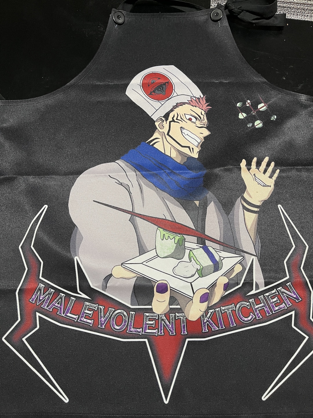 Malevolent Kitchen Sukuna Jjk Cooking Apron Etsy