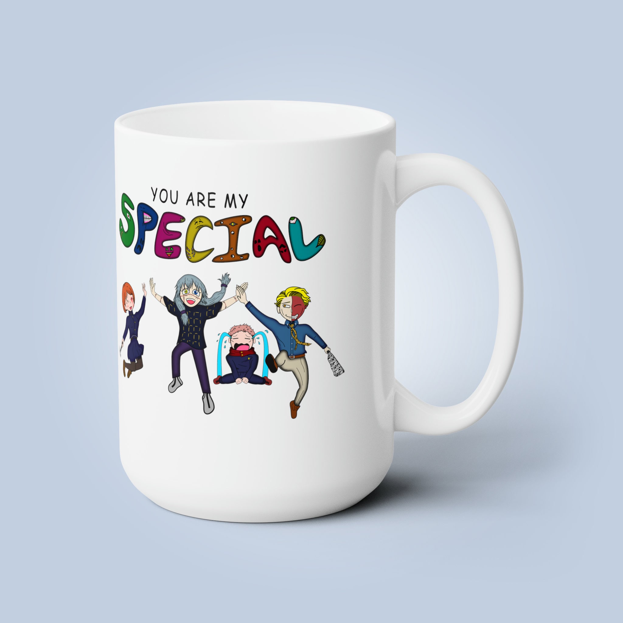 Jujutsu Kaisen - Mahito, Yuji, Nanami, Nobara Ceramic Mug 11oz & 15oz ...