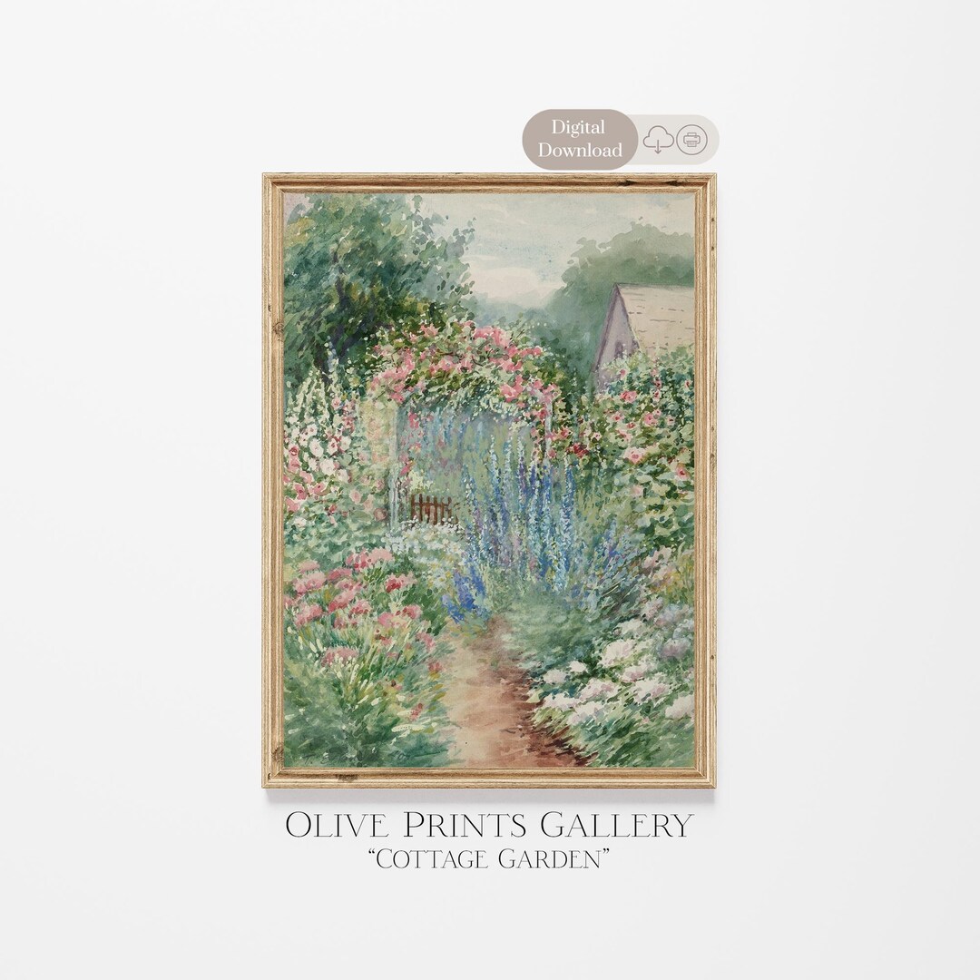 Secret Garden Gate Painting Theodore Earl Butler English Countryside ...