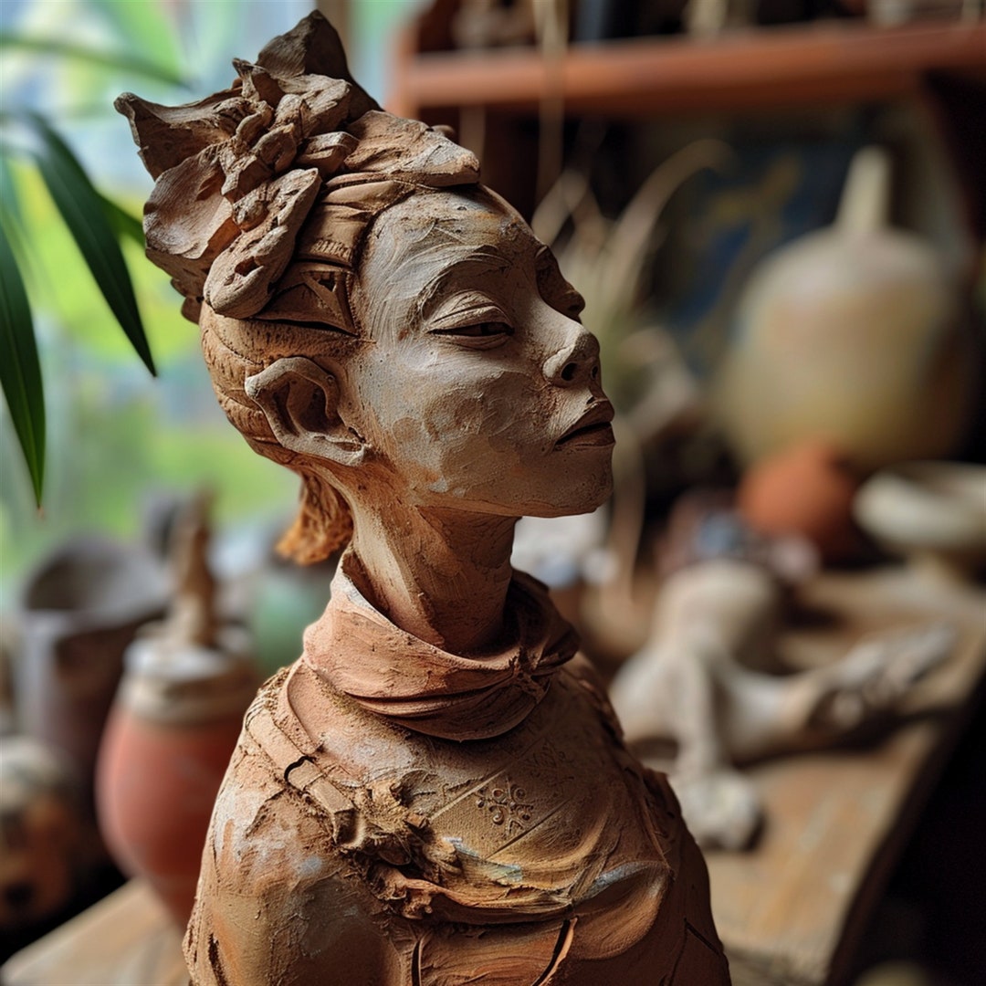 The Melody of Art in Hand Carved Clay Sculptures - Etsy