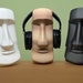 Moai Headphone Stand: Easter Island Inspired Desk Decor - Etsy