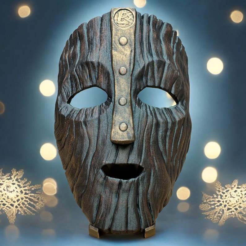 Loki Mask Replica With Stand, Iconic Movie Prop From the Mask With Jim ...