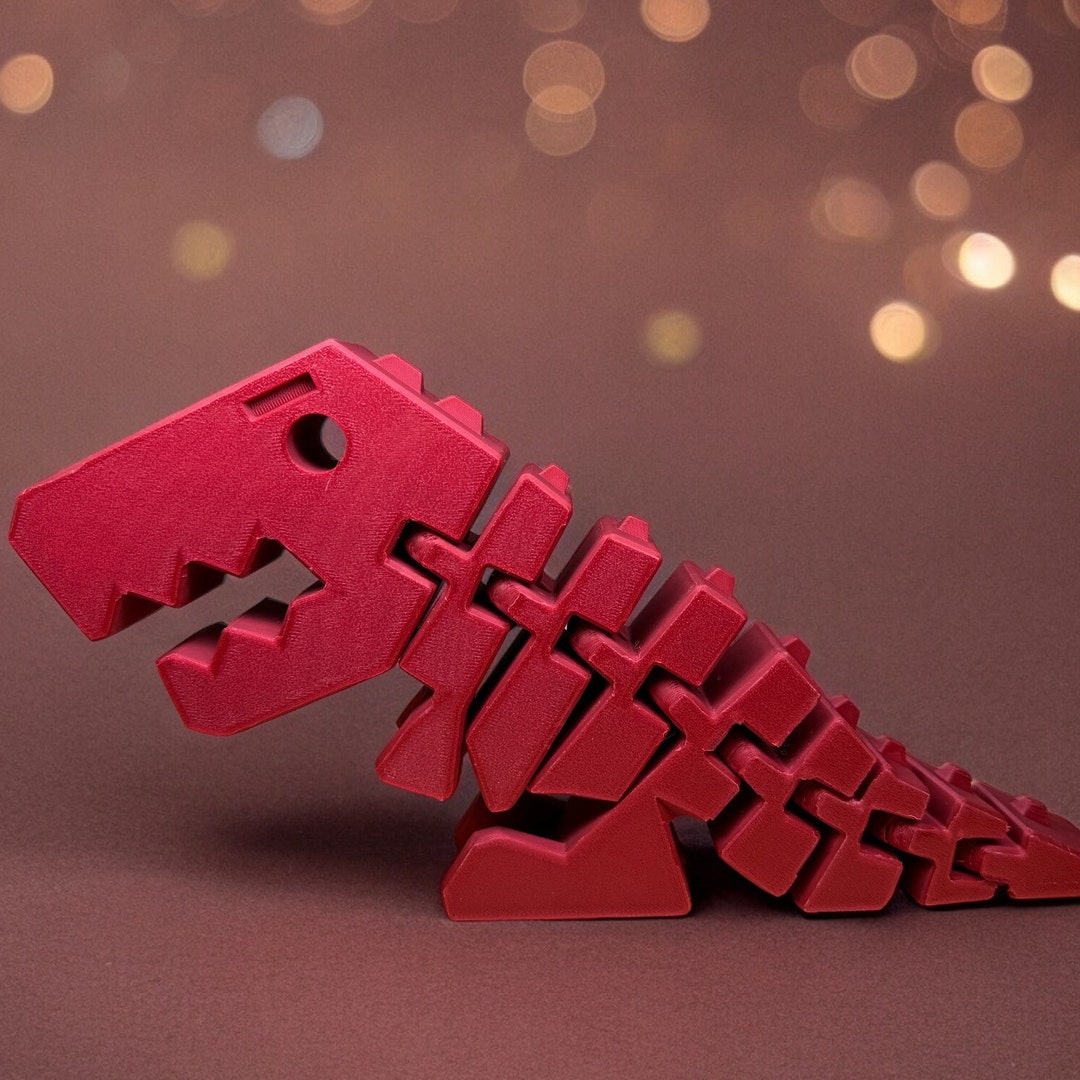 Flexible T-rex Fidget, Articulating Flexi Rex, Flexible Fidget, Flexio ...