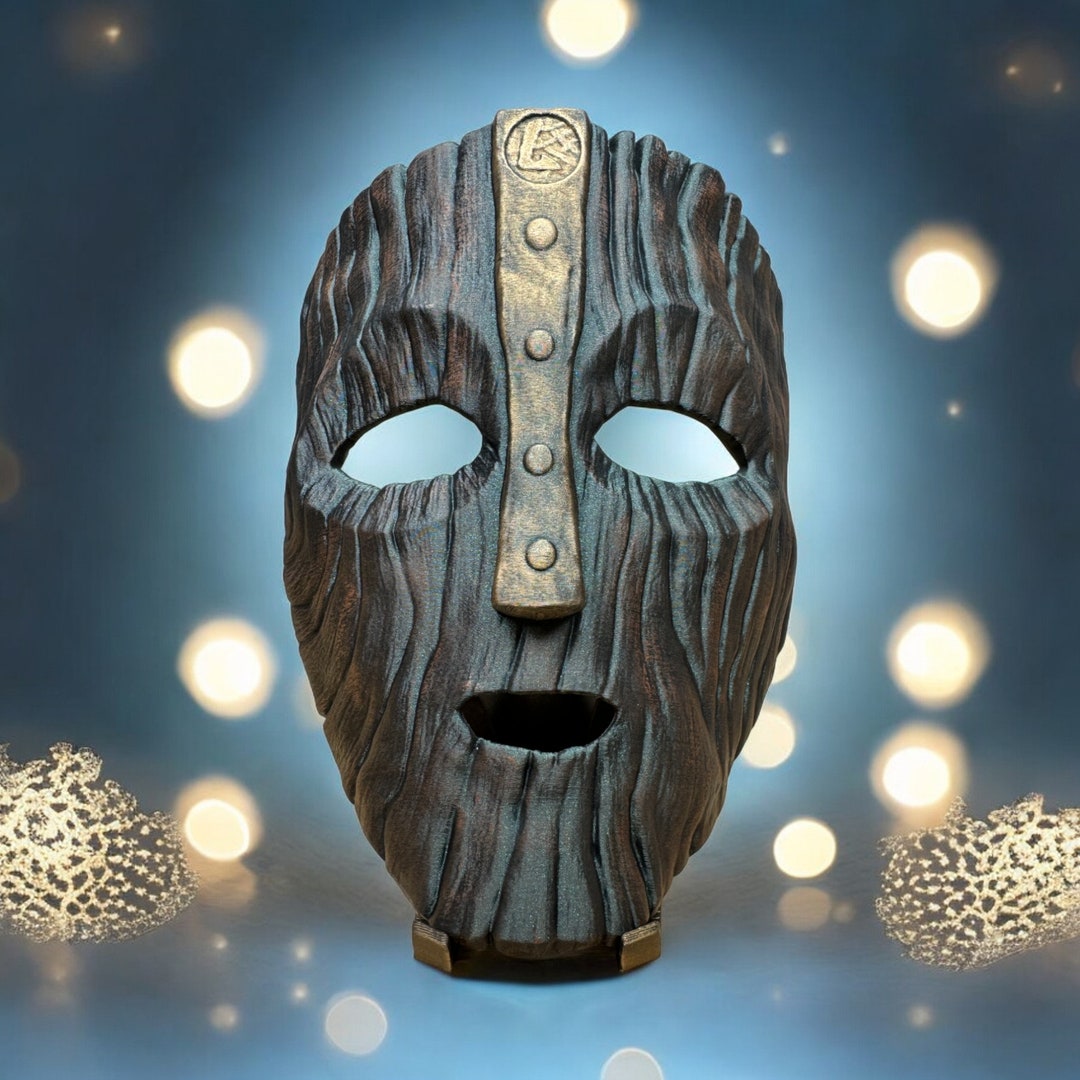 Loki Mask Replica With Stand, Iconic Movie Prop From the Mask With Jim ...
