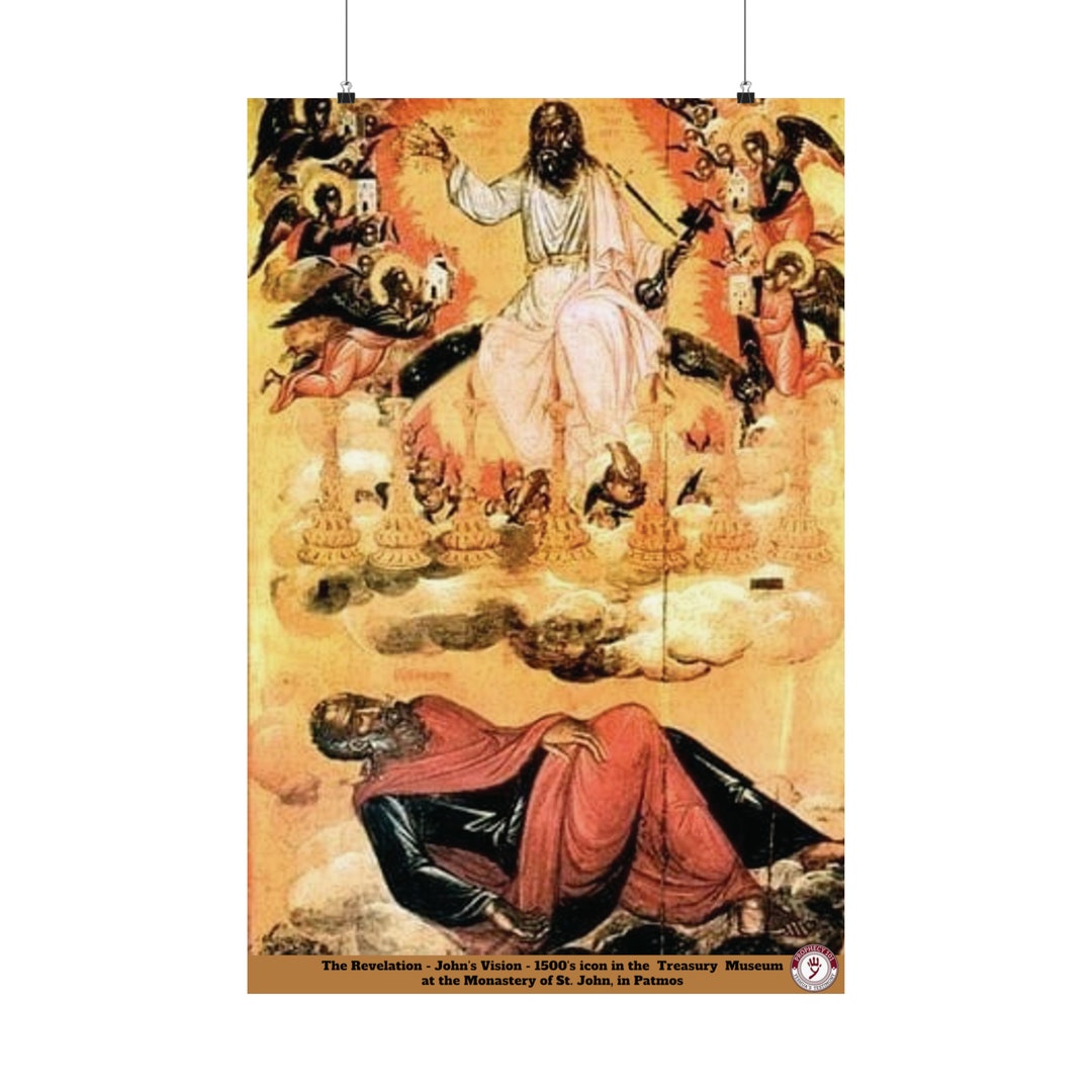 The Revelation - John's Vision - 1500's Icon in the Treasury Museum at ...