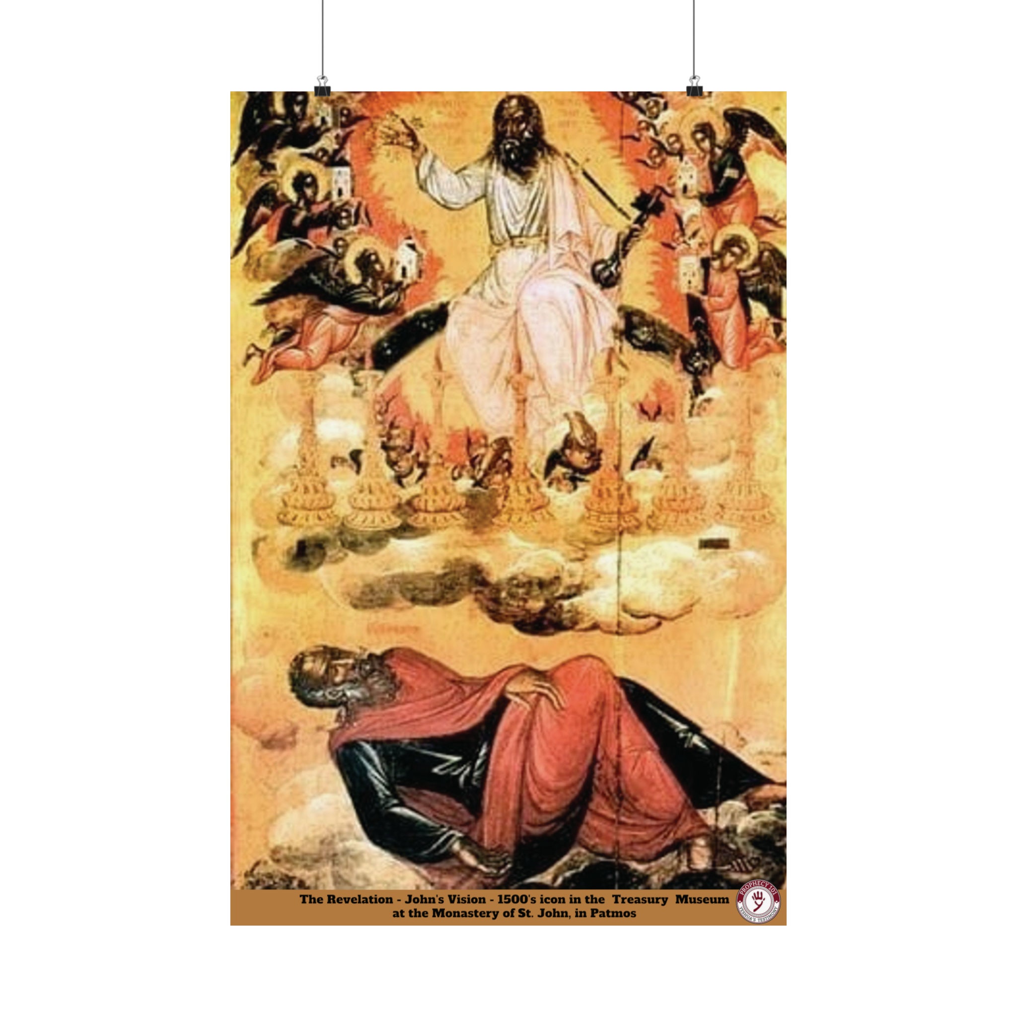 The Revelation - John's Vision - 1500's Icon in the Treasury Museum at ...
