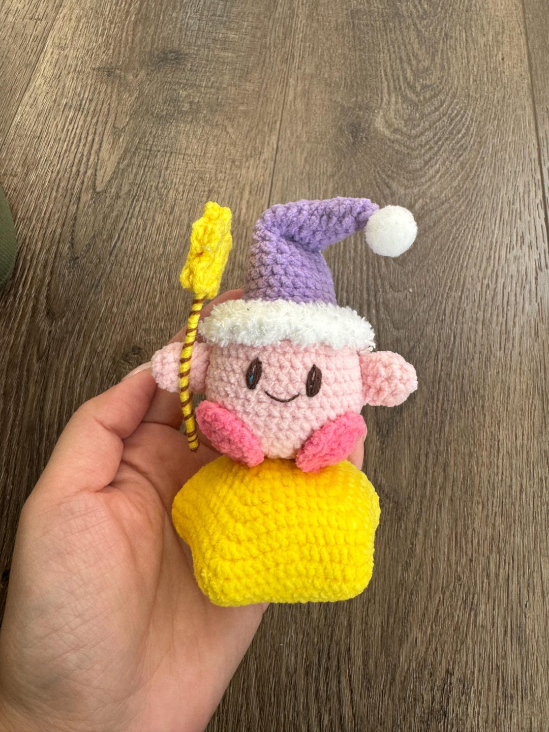 Crochet Cute Kirby With Star| Handmade| Amigurumi| Kids| Birthday Gift ...