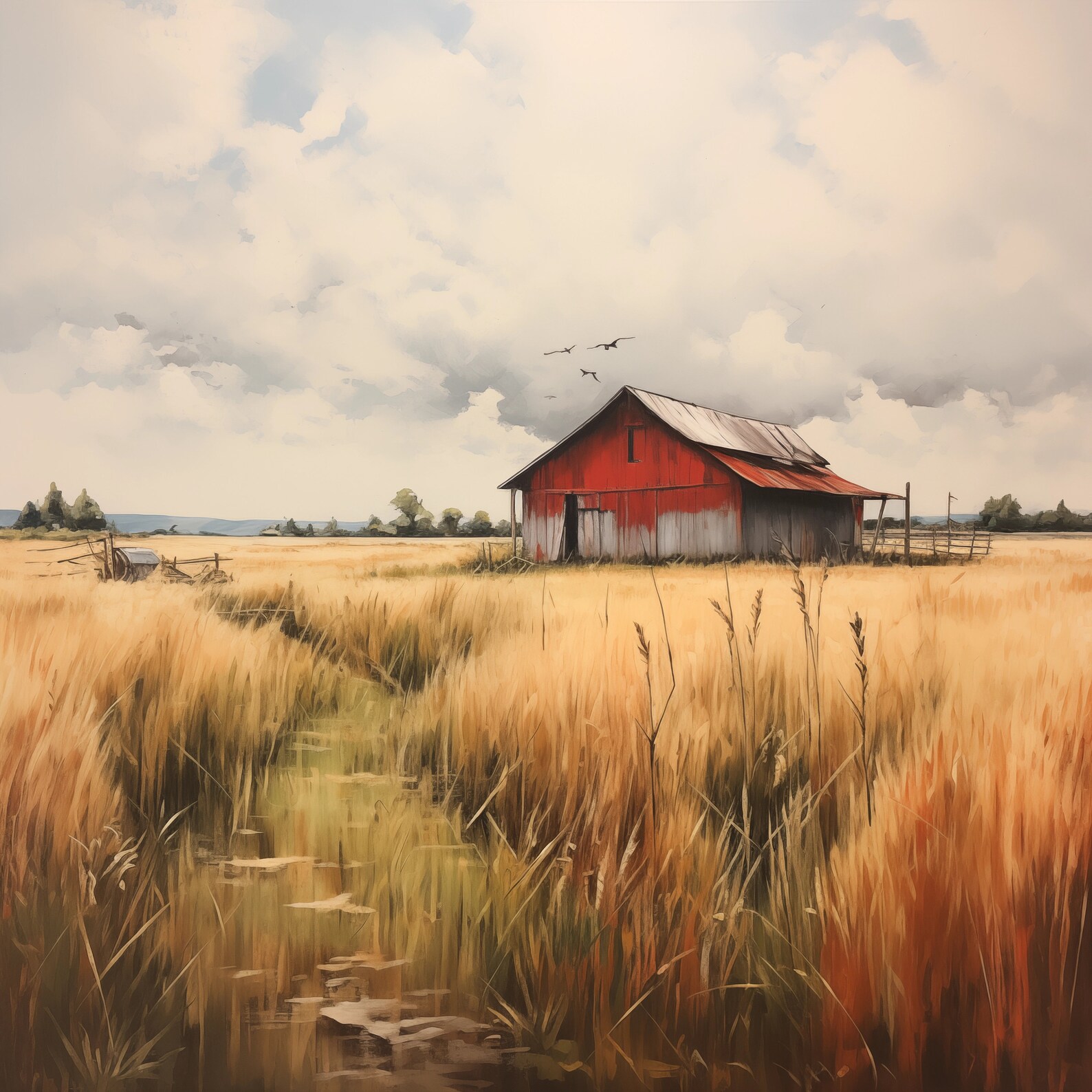 Red Barn #1 Print Digital Download | Rustic Artwork | Country Cottage ...