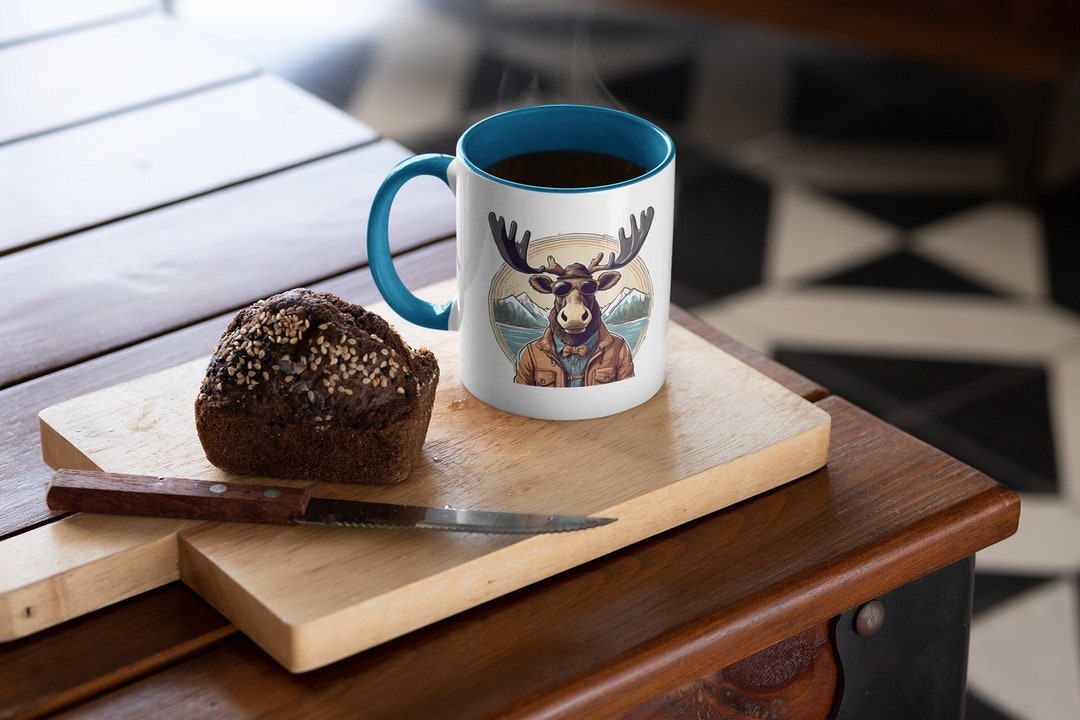 Moose Mug Ceramic Travel Mug | Adventure Mug Moose Cup | Explorer ...