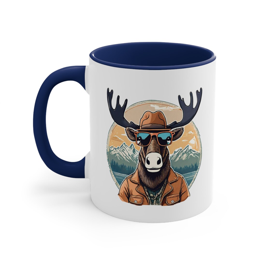 Moose Mug Ceramic Travel Mug | Adventure Mug Moose Cup | Explorer ...