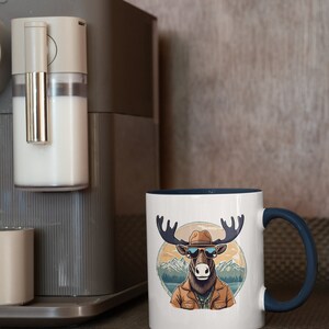 Moose Mug Ceramic Travel Mug | Adventure Mug Moose Cup | Explorer ...
