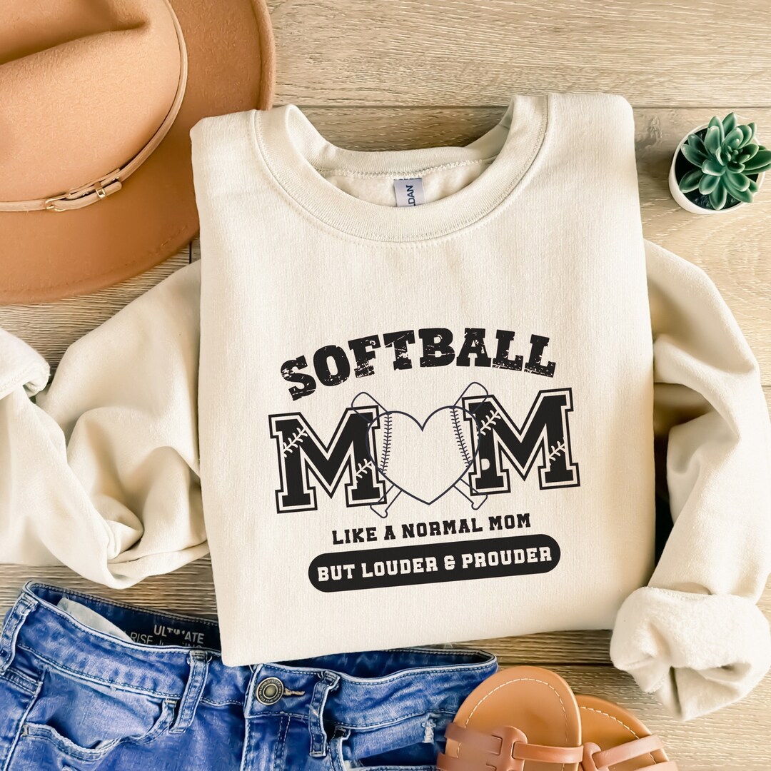 Softball Mom Sweatshirt, Loud and Proud Pullover, Softball Fan Shirt - Etsy