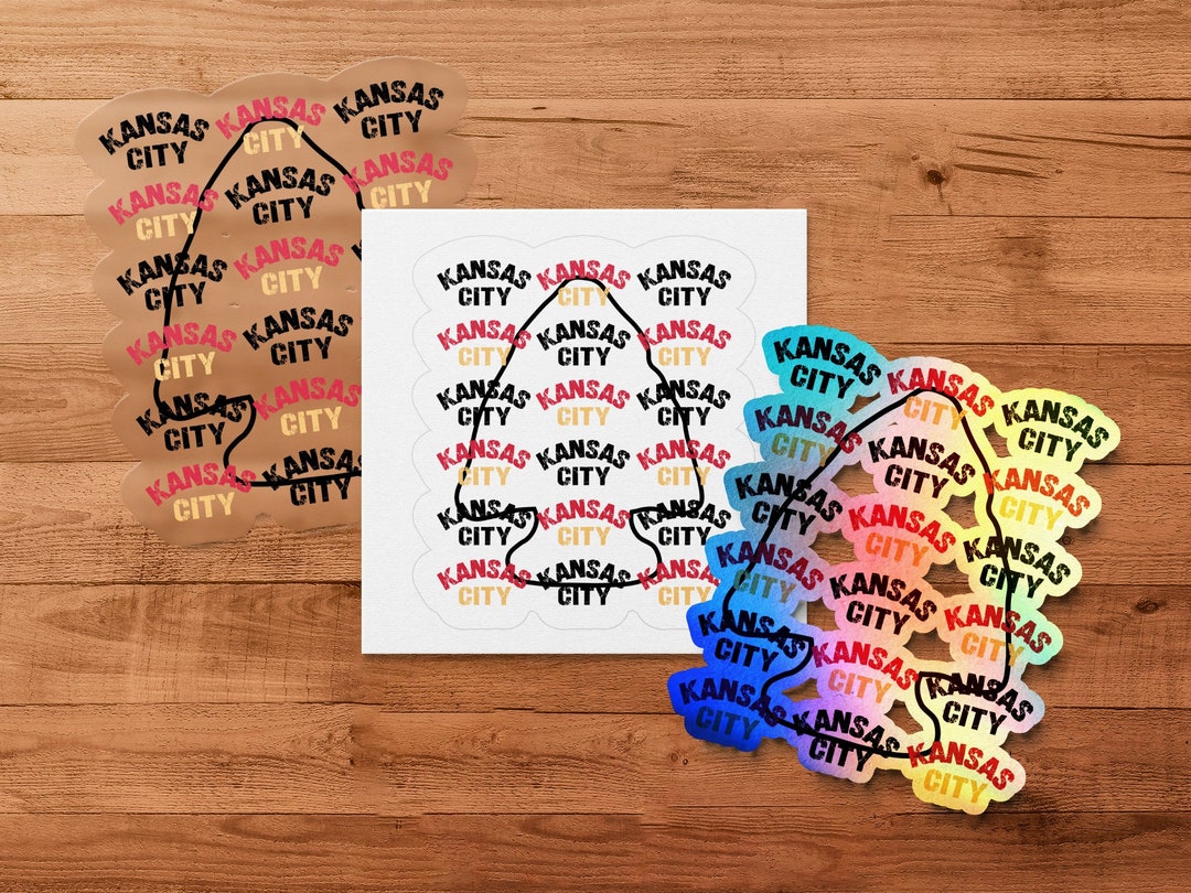 Kansas City Chiefs Football Design Sticker, Perfect for Laptop, Water ...