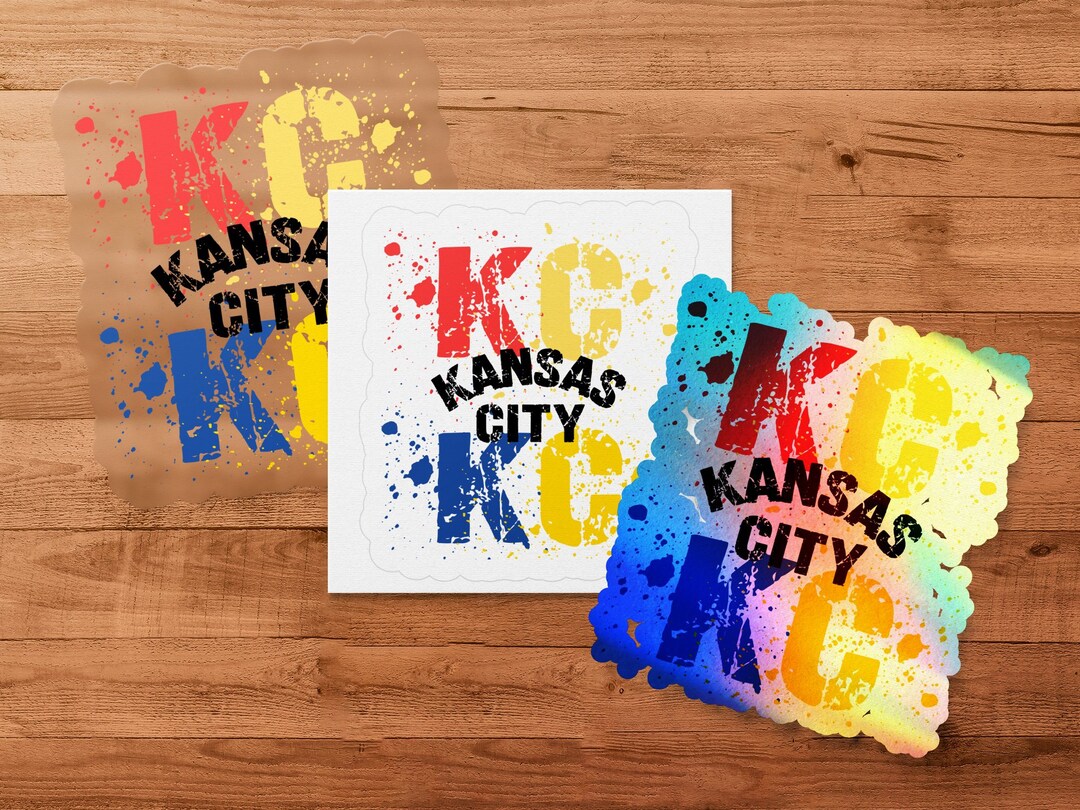 Kansas City Sticker Retro KC Design Gift Idea for Fans Colorful Sticker ...