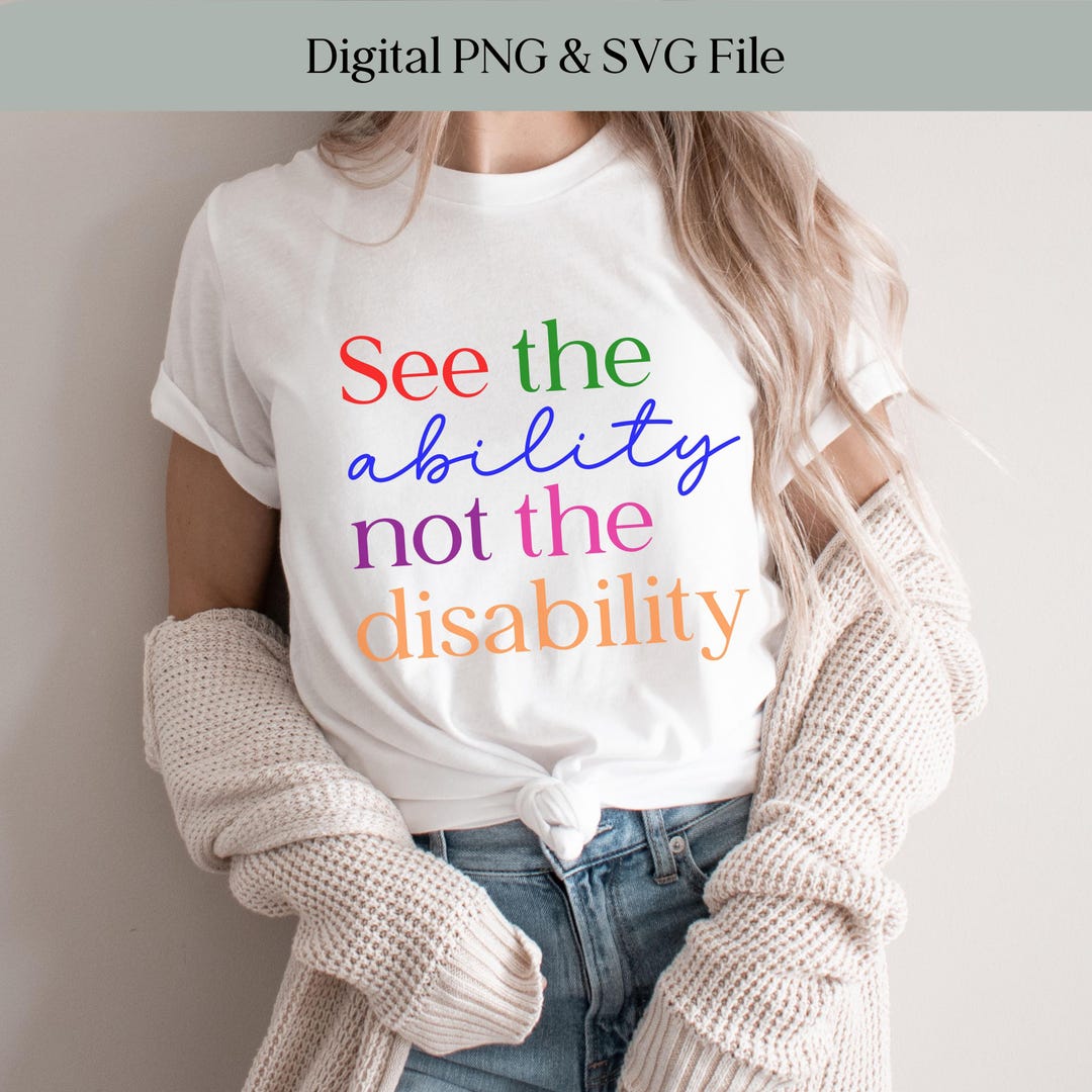 See the Ability Not the Disability PNG and SVG, Autism Awareness PNG ...