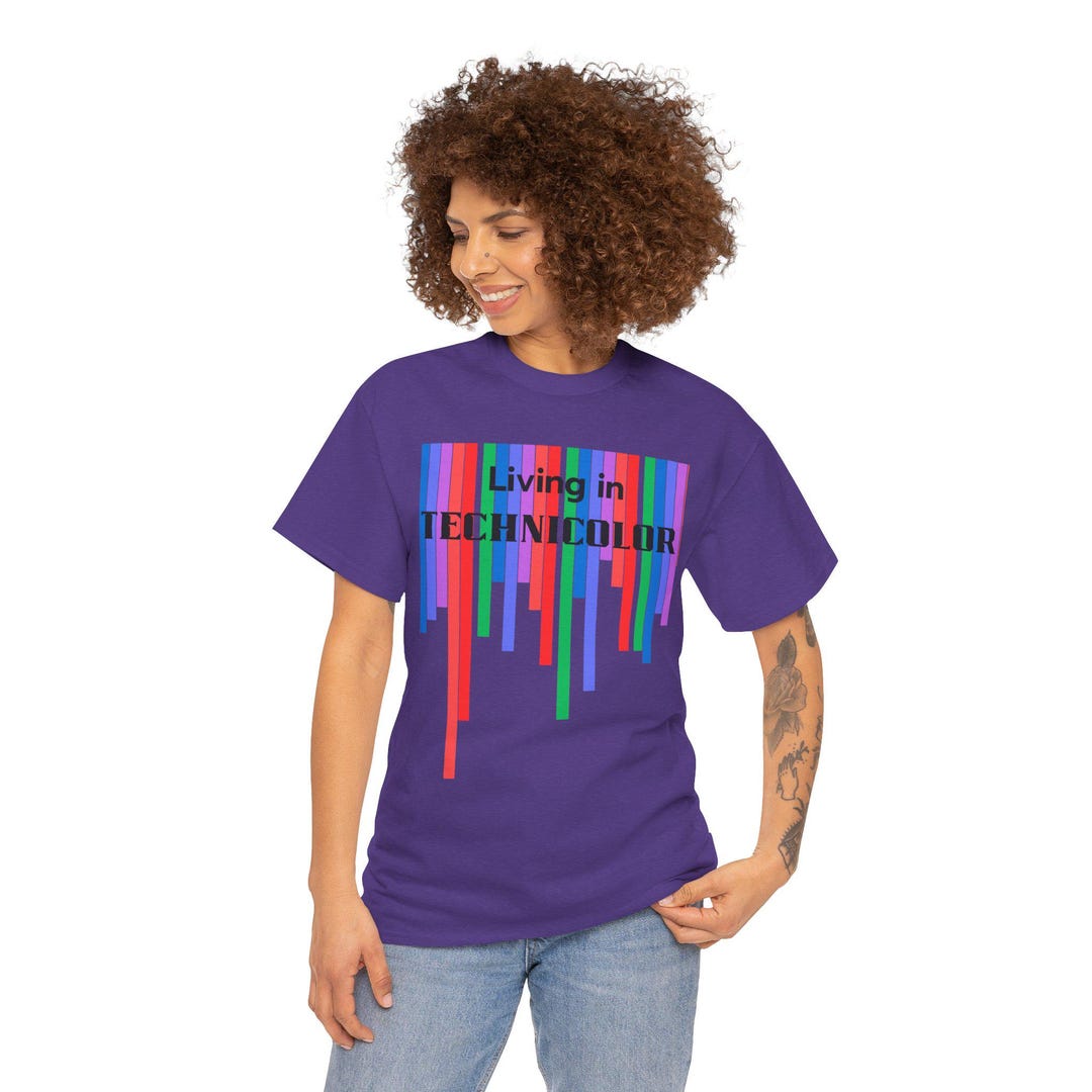 Retro Tee, Technicolor Shirt, Vintage Graphic Tee, Unisex T-shirt ...