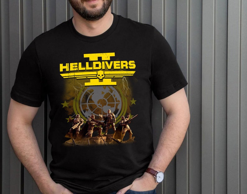 Helldivers 2 Shirt, Super Earth T Shirt, Gift for Gamer, Helldivers Video Game Shirts, Super ...