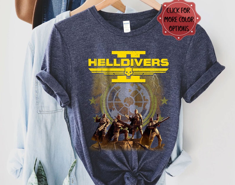 Helldivers 2 Shirt, Super Earth T Shirt, Gift for Gamer, Helldivers ...